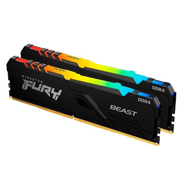 Ram desktop Kingston FURY BEAST BLACK RGB XMP (KF560C40BBAK2-64) 64GB (2X32GB) DDR5 6000MHZ - Vi ...